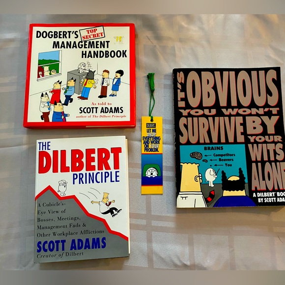 Dilbert | Other | Rare Set Of Three Like New Dilbert Books And One Hard ...